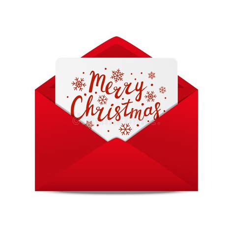 Christmas Envelope Stock Vector Illustration Of Send 34949571