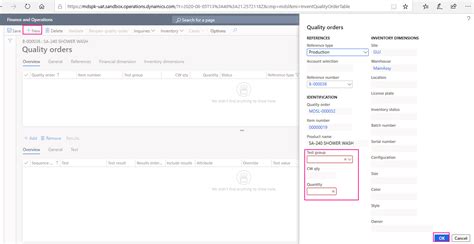 Microsoft Dynamics Supply Chain Management Production And Quality Order Creation Mahmood Ul Hassan