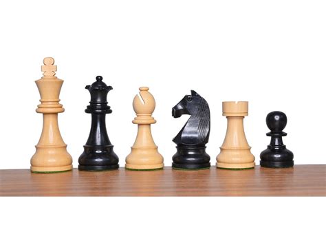 German Knightdown Head Weighted Wooden Chess Pieces Set 2 Extra
