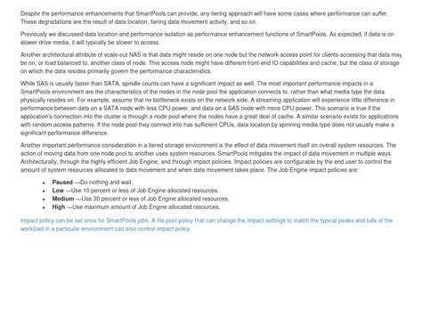 Minimizing The Performance Impact Of Tiered Data Storage Tiering With Dell Powerscale