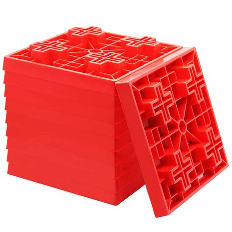 Yosager 10 Pack Heavy Duty Leveling Blocks Ideal For Leveling Single And Dual Wheels Camper