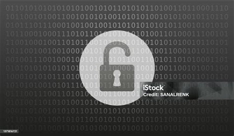 제로 및 것들 컴퓨터 보안 바이러스 백신 방화벽 잠금 잠금의 배경 0에 대한 스톡 벡터 아트 및 기타 이미지 0 1