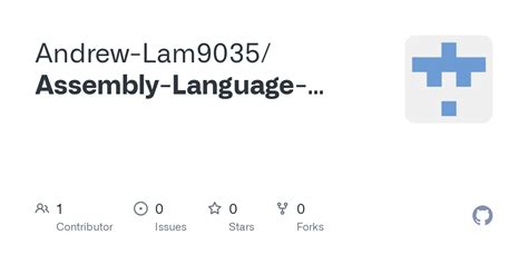 Github Andrew Lam9035assembly Language Activity Code