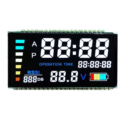 Digit 7 Segment LCD With Printed Color