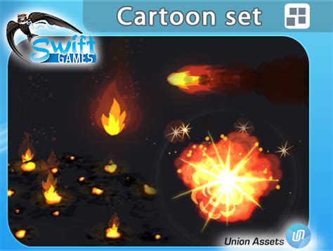 cartoon particles set 시각 효과 파티클 unity asset store