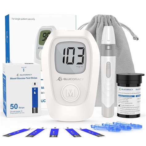 Kit De Monitoramento De Glicose G 425 Teste De Açúcar No Sangue Com