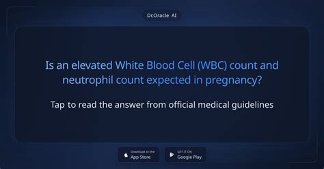 Is An Elevated White Blood Cell Wbc Count And Neutrophil Count