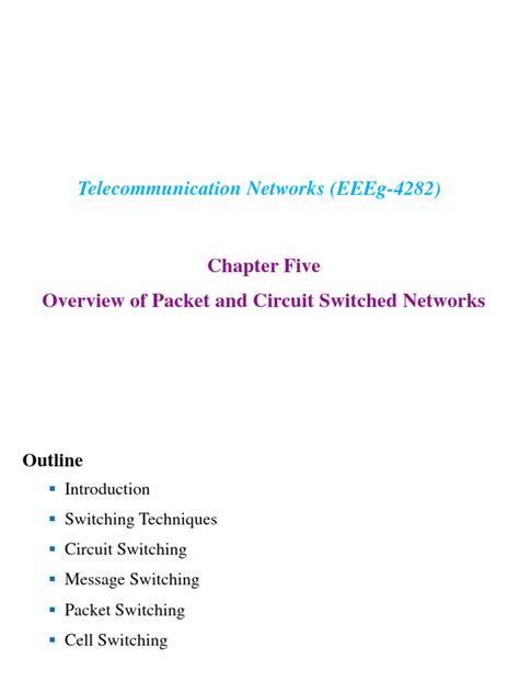 08 Switching Techniques Pdf Packet Switching Computer Network