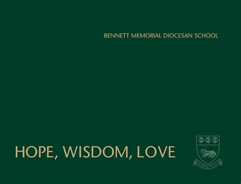 Prospectuses Bennett Memorial Diocesan School