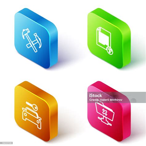 설정 등도 선 두 교차 망치 알 수없는 문서 렌터카 및 Ftp 취소 작업 아이콘 벡터 3차원 형태에 대한 스톡 벡터 아트 및 기타 이미지 3차원 형태 개념 건강관리와