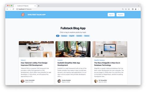 Free And Open Source Fullstack Realworldapp Style Site For Sveltekit