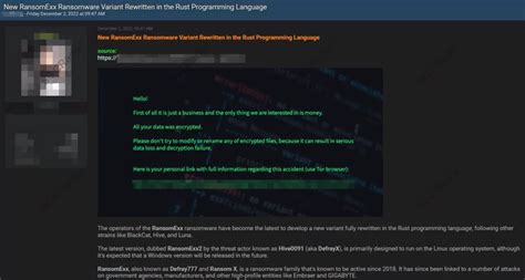 Why Ransomware Groups Switch To Rust Programming Language Socradar