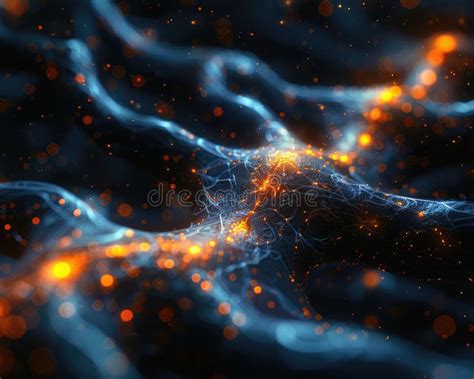 closeup of the neural networks within the artificial intelligence