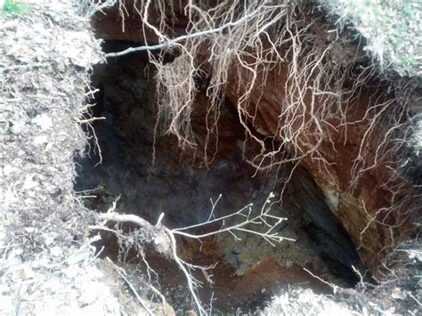 Sinkhole At The Surface As A Consequence Of The Collapse In The Right