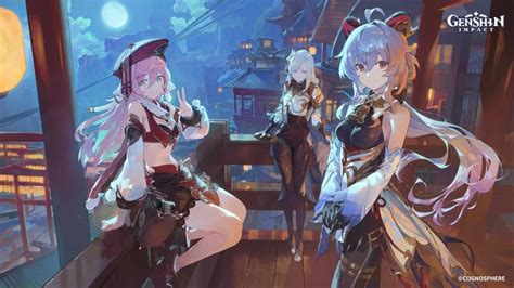 Ganyu Shenhe And Yanfei Genshin Impact Drawn By Modare Danbooru