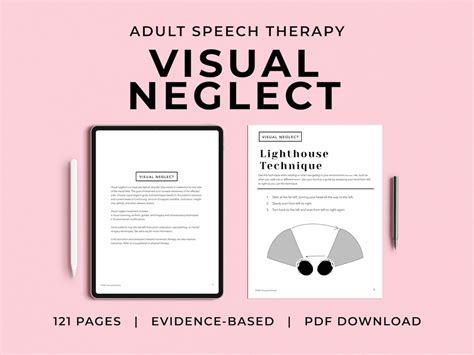 Visual Neglect Pack Pdf Patient Handouts Worksheets Resources