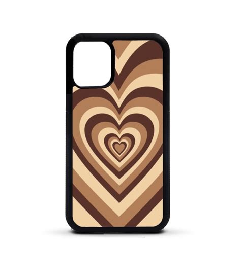 Brown Heart Phone Case Iphone 11 Case Iphone 8 Case Iphone X Etsy