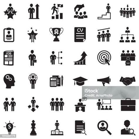 커리어 경로 아이콘 블랙 플랫 디자인 벡터 일러스트레이션 개발에 대한 스톡 벡터 아트 및 기타 이미지 개발 개선 검은색 Istock