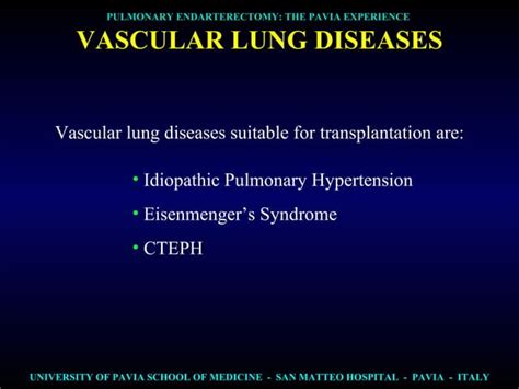 Cteph Surgical And Medical Therapy Cteph Terapia Chirurgica E Medica Ppt