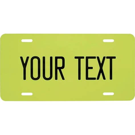 Personalized Front License Plates