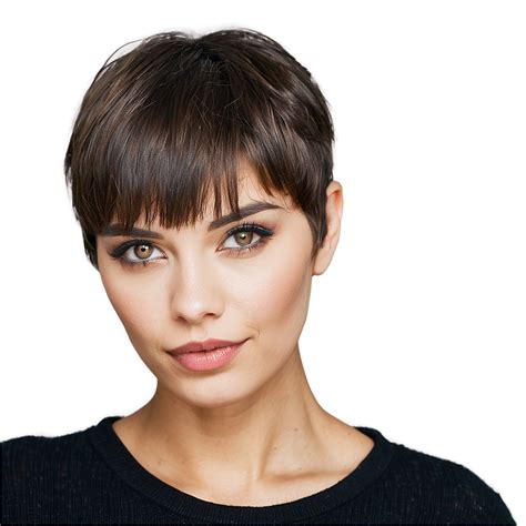 Download Pixie Cut With Bangs Png Nkj91