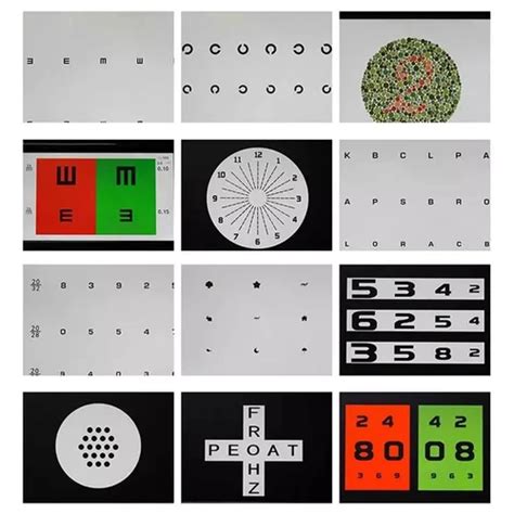 Alphabets Vision Chart Panel Led Visual Acuity Testing Lcd Optical