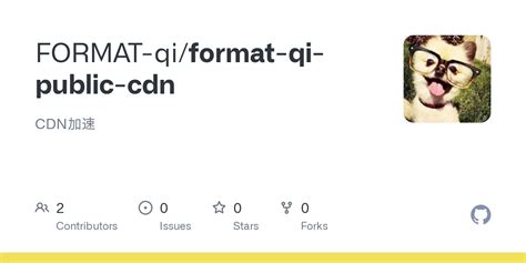 GitHub FORMAT qi format qi public cdn CDN加速