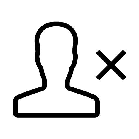 Delete User Vector SVG Icon SVG Repo
