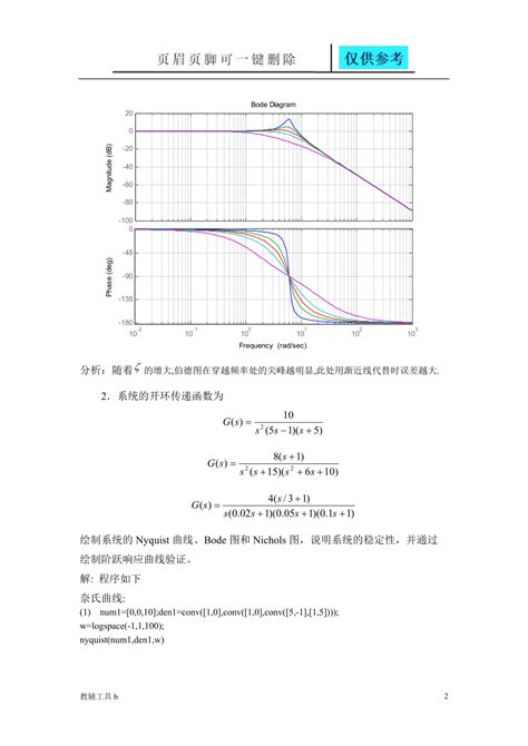 自动控制原理线性系统的频域分析实验报告稻谷书苑