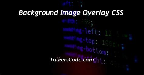 Background Image Overlay Css