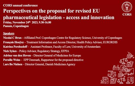 Cors Copenhagen Centre For Regulatory Science On Linkedin Cors Regulatoryscience