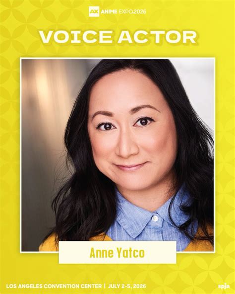 Please Welcome Voice Actor Anne Yatco To Ax2026 🌻 Anne Yatco Is A