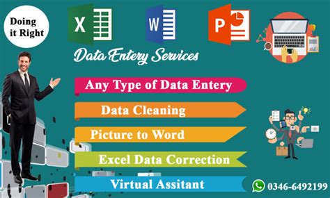 do manual typing work t word excel and data collection typing work