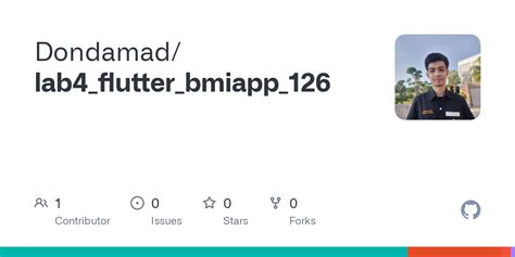 Github Dondamadlab4flutterbmiapp126