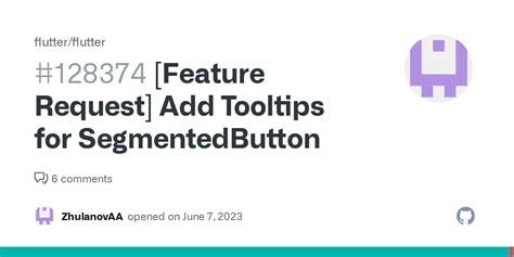 Feature Request Add Tooltips For Segmentedbutton · Issue 128374