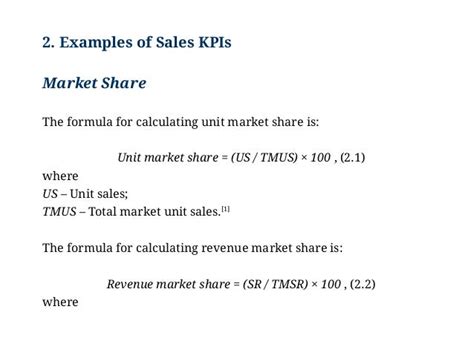 Examples Of Kpis For Sales Manager List Of Key Performance Idicators…