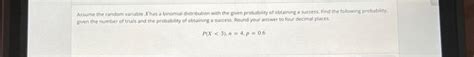solved assume the random variable yhas a binomal