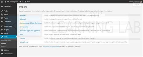 How To Use The Wordpress Importer Plugin