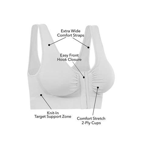 Jml Miracle Bamboo Bra Medium White Wilko