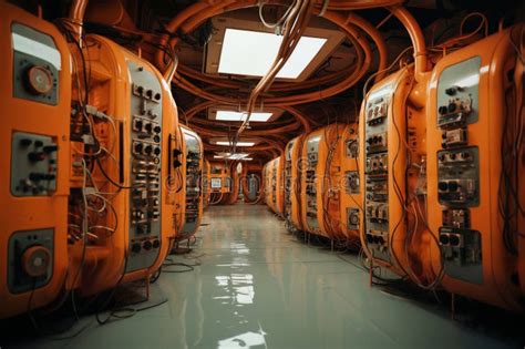 Retro Analog Data Center Devices For Industry And Scientific Research