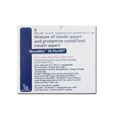 Novomix 30 Penfill Prescription At ₹ 2250box In New Delhi Id