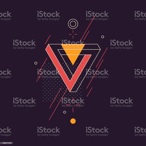 Impossible Geometric Shape The Penrose Triangle Isolated 3d Shape Composition With Geometric