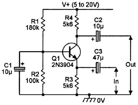 common base transistor circuit input