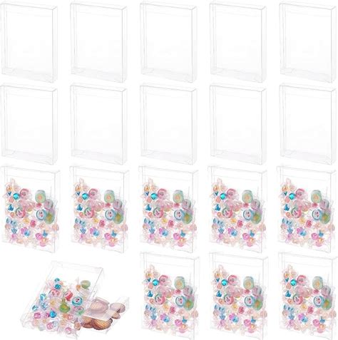 Wopplxy 80 Pcs Clear Favor Boxes 5 X 4 X 12 Inch Clear