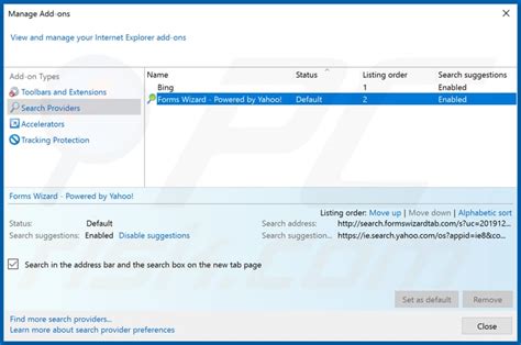 Forms Wizard Browser Hijacker Simple Removal Instructions Search Engine Fix Updated
