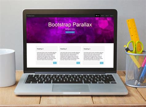 Bootstrap Parallax Template Https Alt Web Com