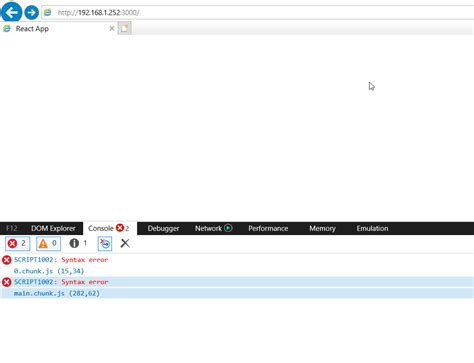 React App Blank Page IE11 Issue 7760 Facebook Create React App