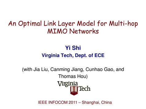 PPT An Optimal Link Layer Model For Multi Hop MIMO N Etworks PowerPoint Presentation ID