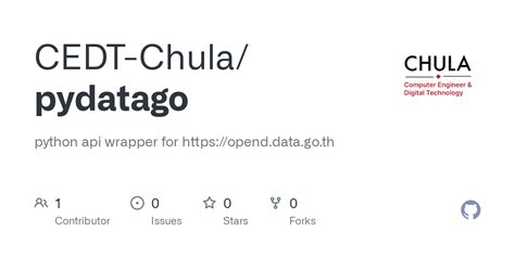 Github Cedt Chulapydatago Python Api Wrapper For Openddata