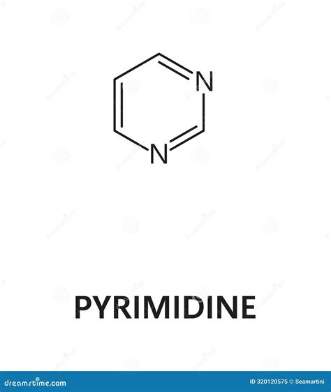 Pyrimidine Nucleic Acid Nitrogenous Base Formula Stock Vector Illustration Of Medicine